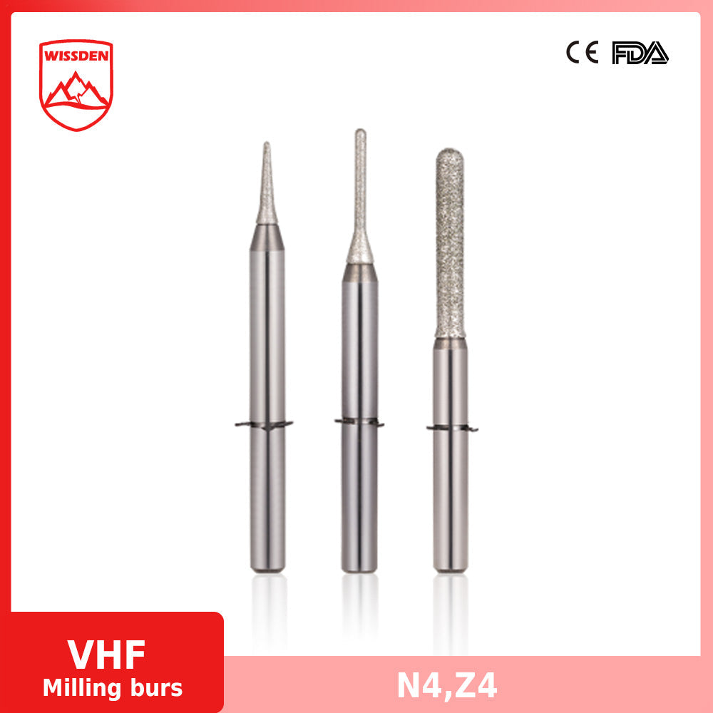 Milling burs For VHF N4+ Z4 Milling Machine zirconia milling process ...